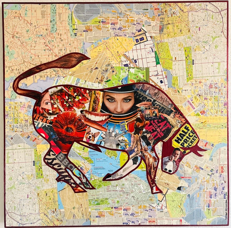 Mauro Oliveira - Tour du monde (uvre d'art originale en collage sur ...