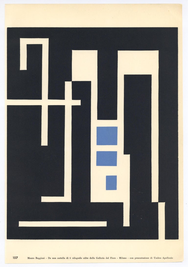 Mauro Reggiani - original xylograph For Sale at 1stDibs