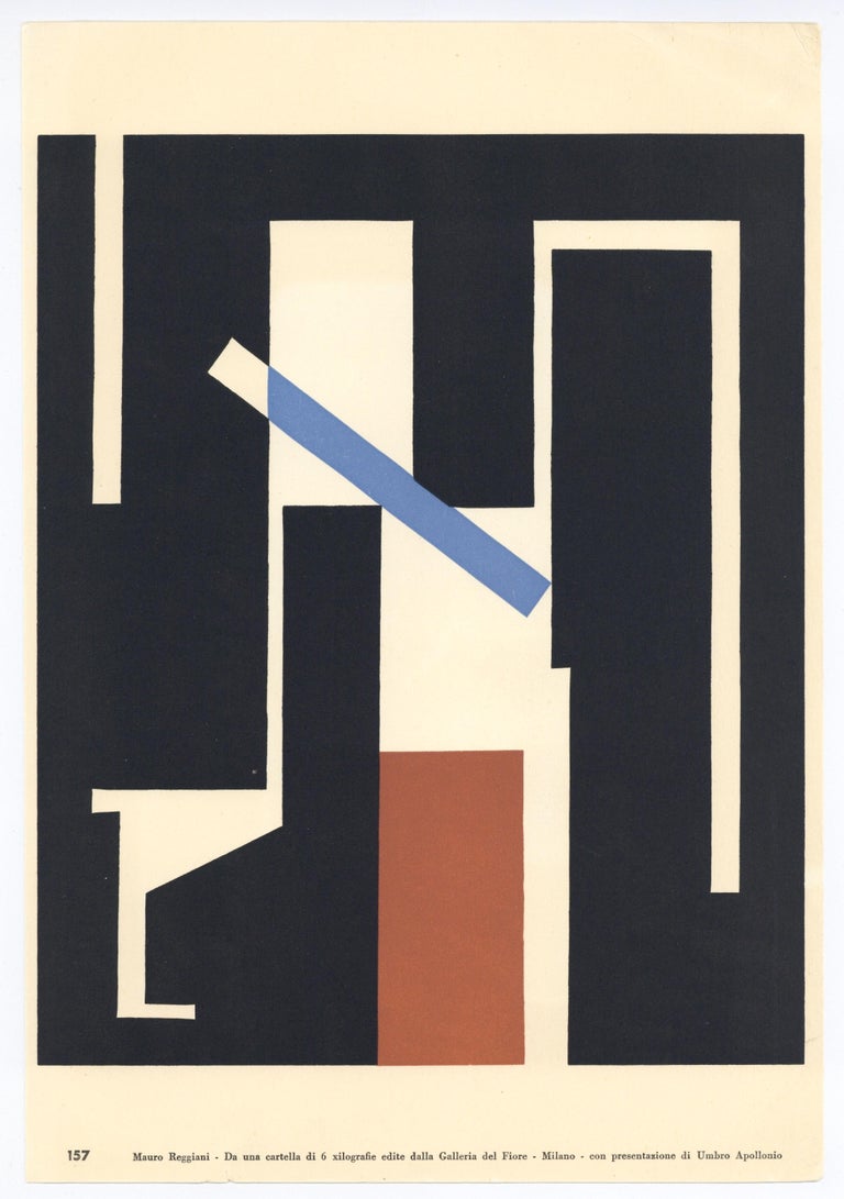 Mauro Reggiani - original xylograph For Sale at 1stDibs