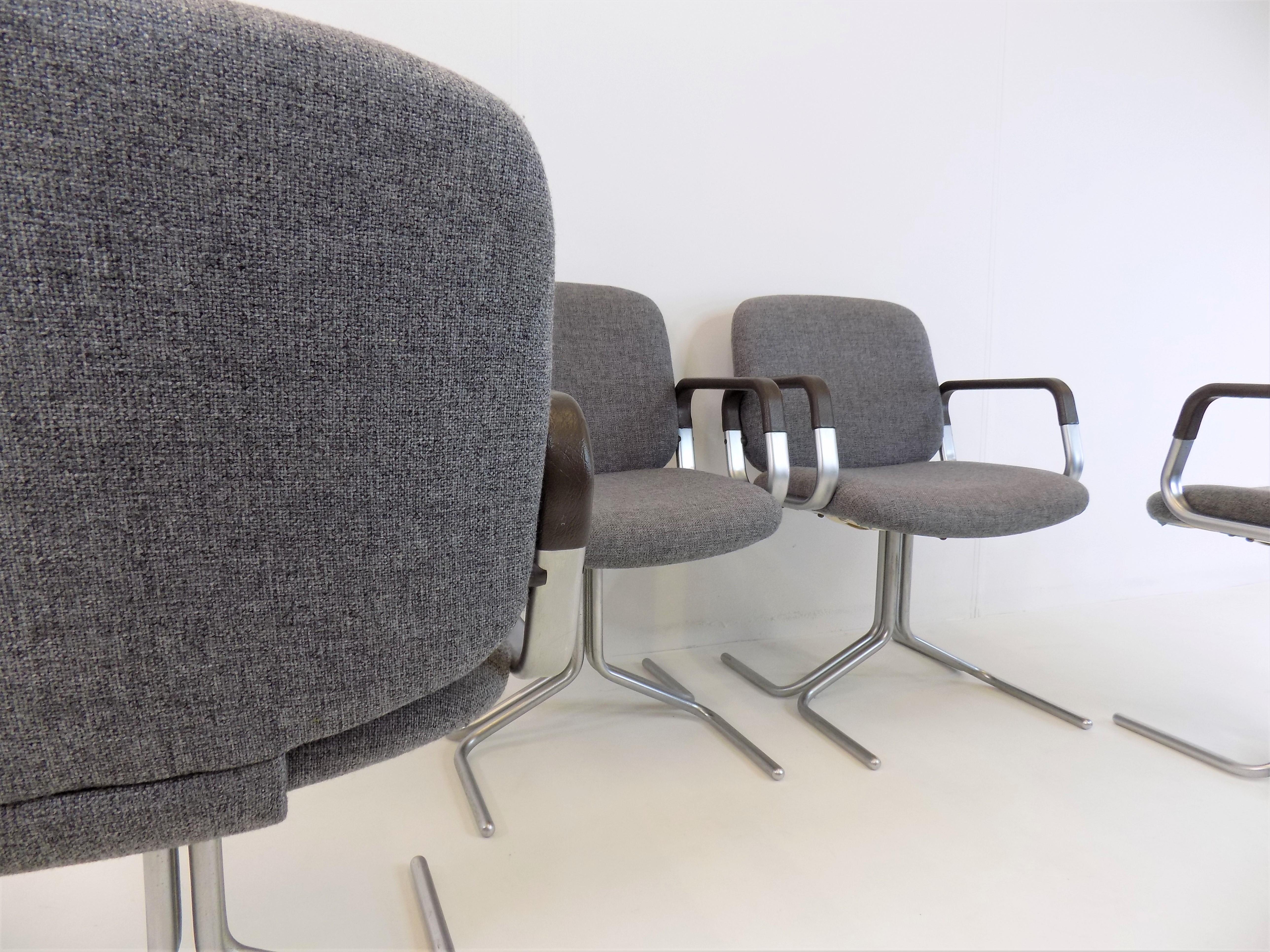 Mauser Seat 150 Set of 4 Dining/Conference Chairs by Herbert Hirche For ...