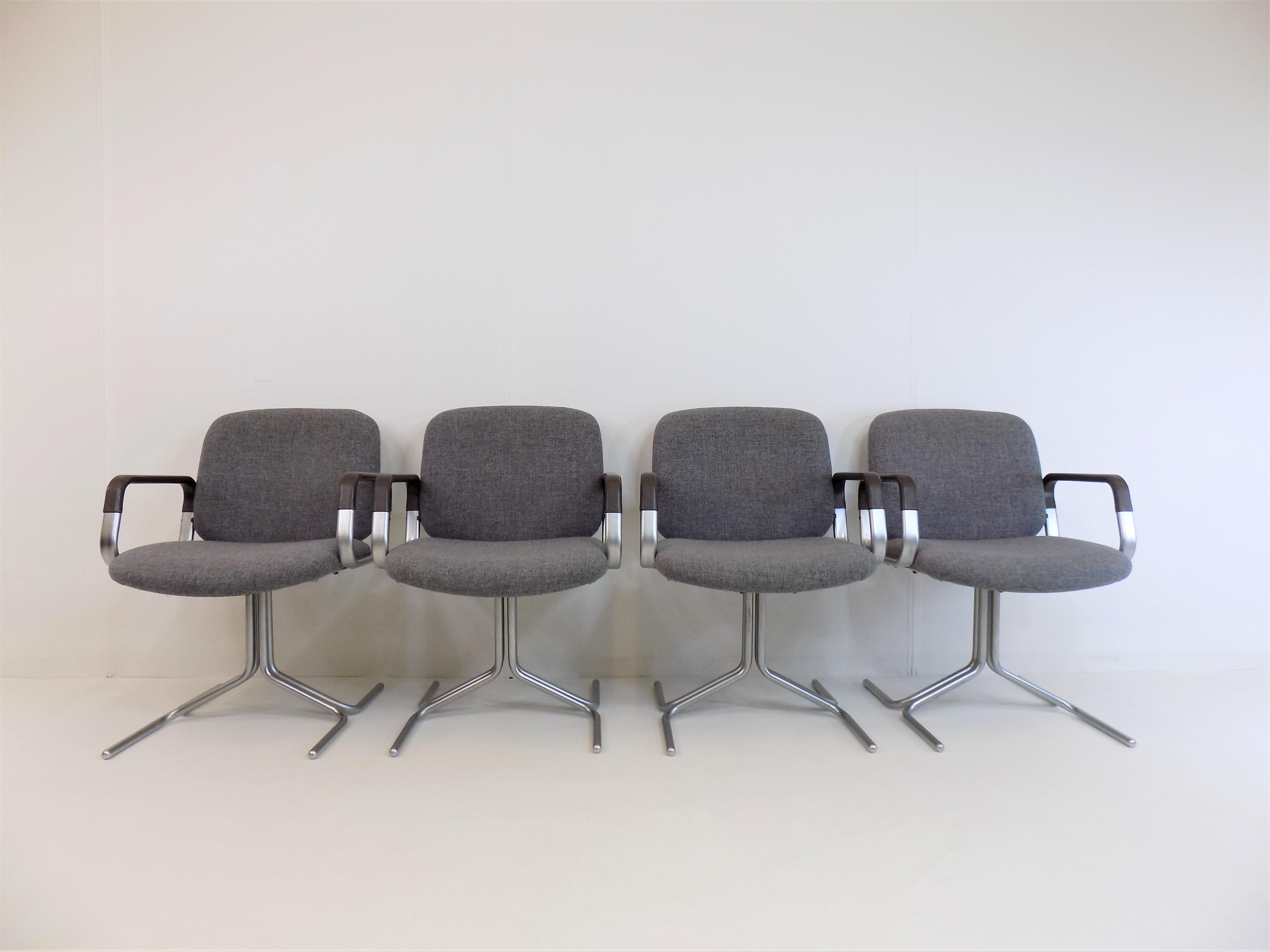 Mauser Seat 150 Set of 4 Dining/Conference Chairs by Herbert Hirche For ...