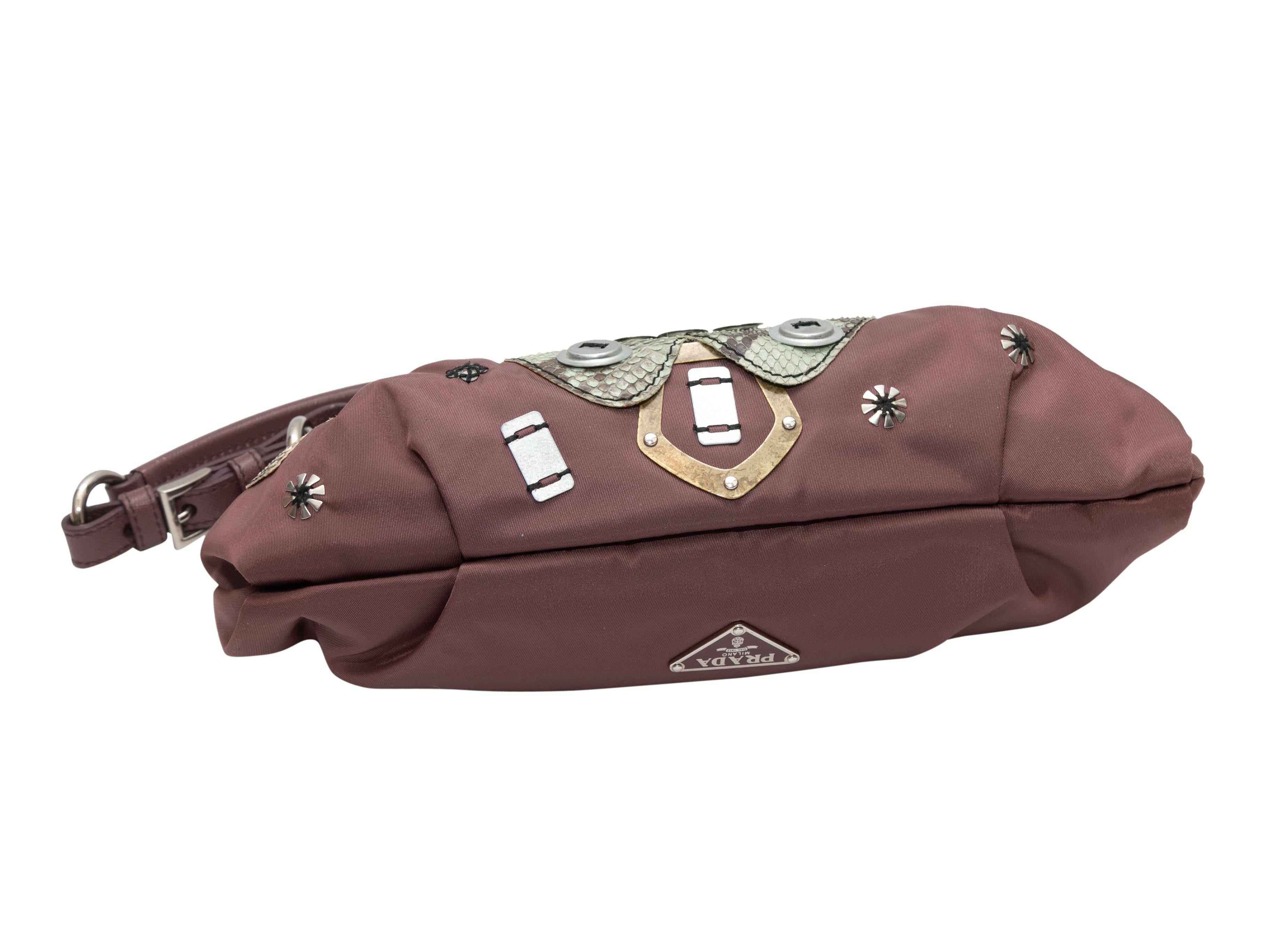 Mauve and Multicolor Prada Patchwork Tessuto Bag For Sale at 1stDibs