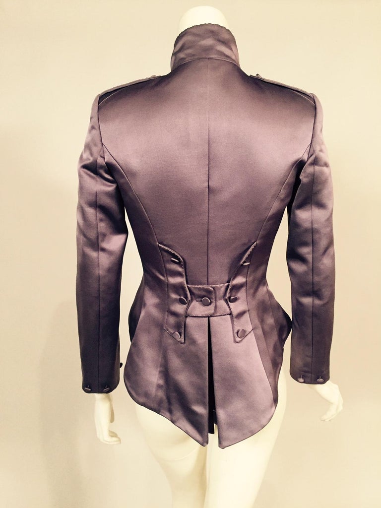Mauve Silk Satin Victorian Style Jacket Designed by Maggie Norris ...