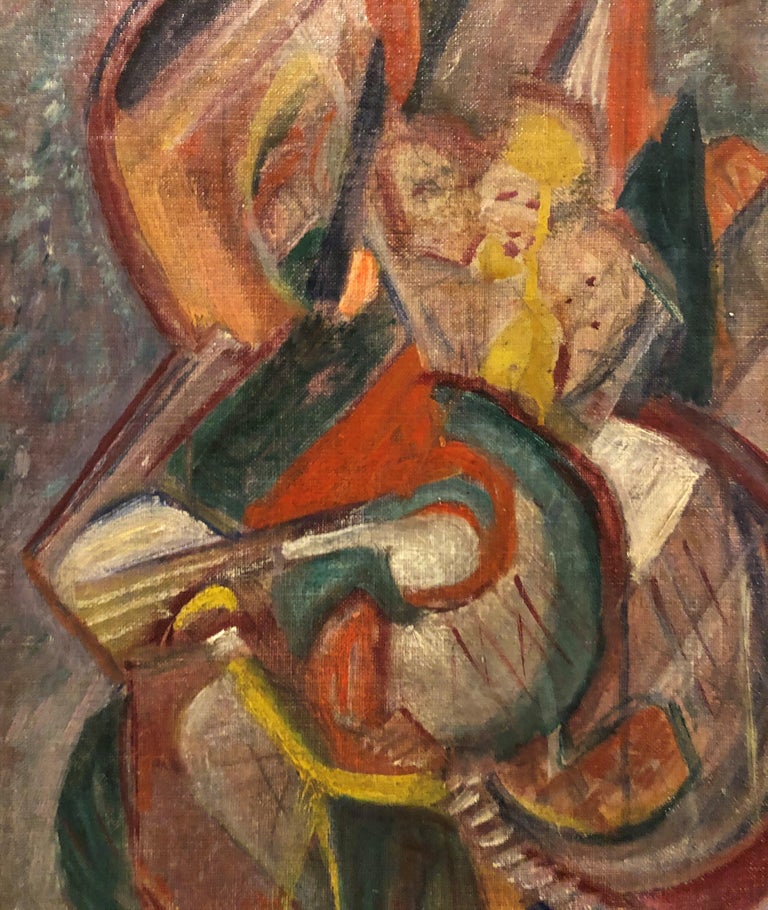 Max Arthur Cohn - "Composition," Max Arthur Cohn, Abstract Figurative ...