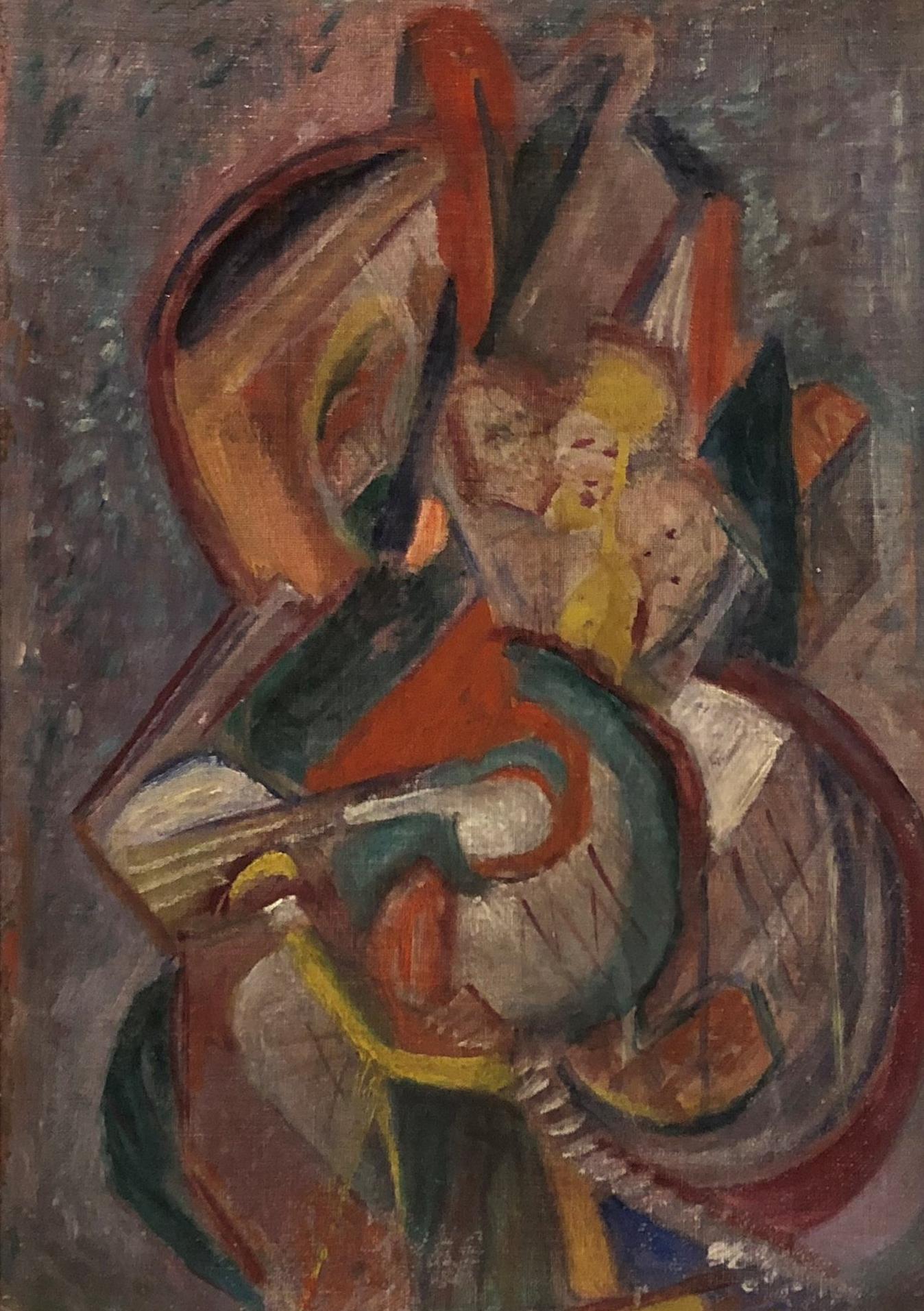 Max Arthur Cohn - "Composition, " Max Arthur Cohn, Abstract Figurative ...