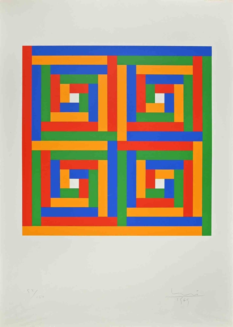 Max Bill - Concentric Squares - Screen Print by Max Bill - 1969 For ...