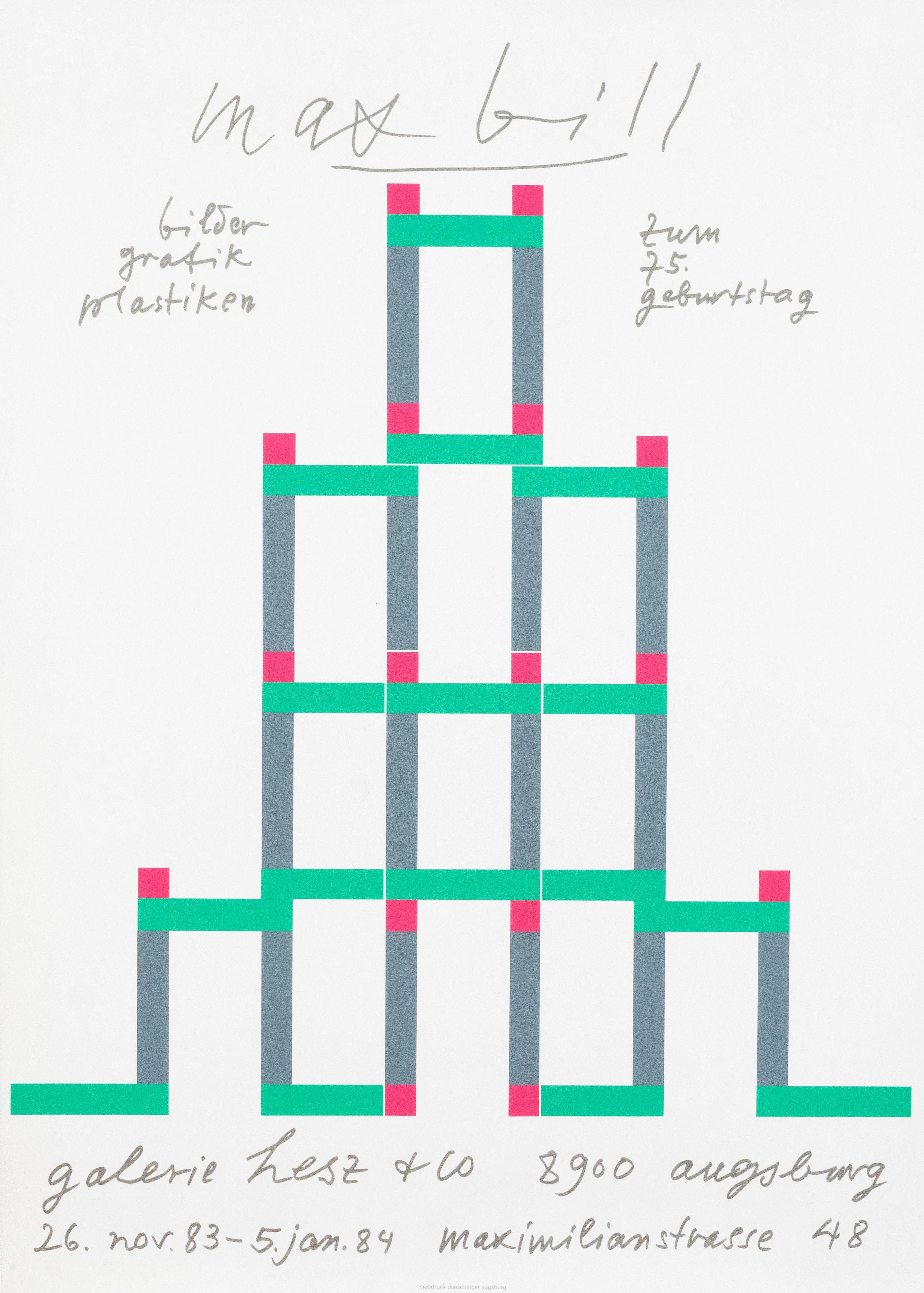 Max Bill Art - 25 For Sale at 1stDibs | max bill artist, max bill ...