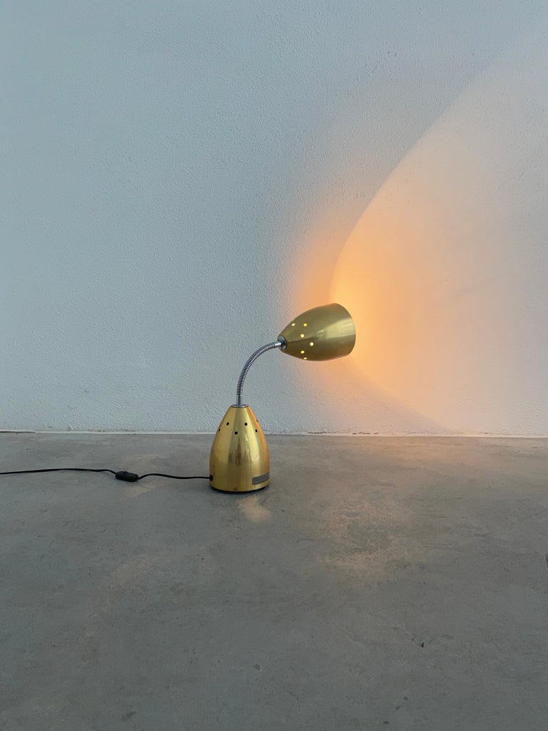 Max Bill Sun Desk Lamp Gold Anodized Aluminum, Switzerland 1955 For ...