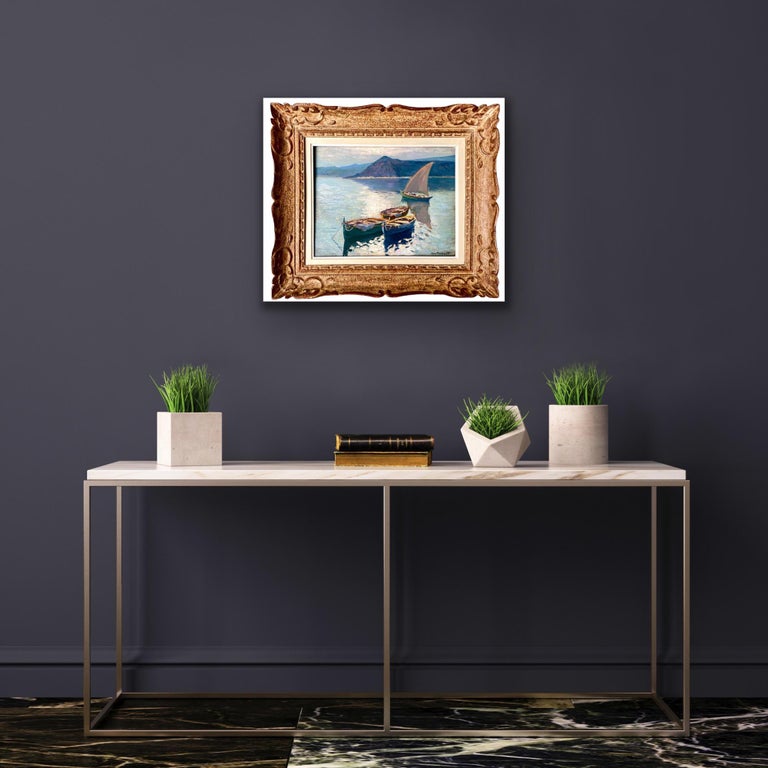 Max Bouvet - 19th century French impressionist painting Mediterranean ...