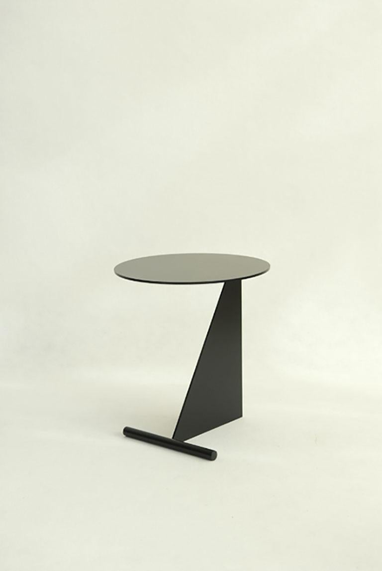 Max Enrich Powder coated Iron Side Table model "Stabile" contemporary ...