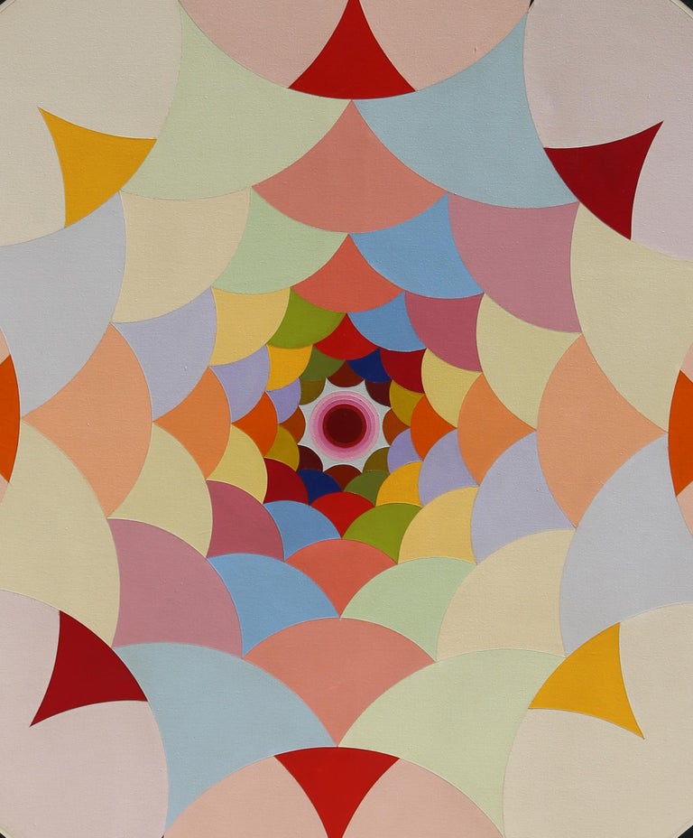 Max Epstein - Large Geometric Abstract Painting by Max Epstein For Sale ...