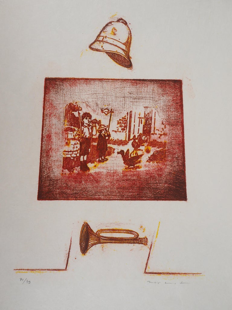 Max Ernst - Red Memory - Original Lithograph Handsigned and limited 79 ...
