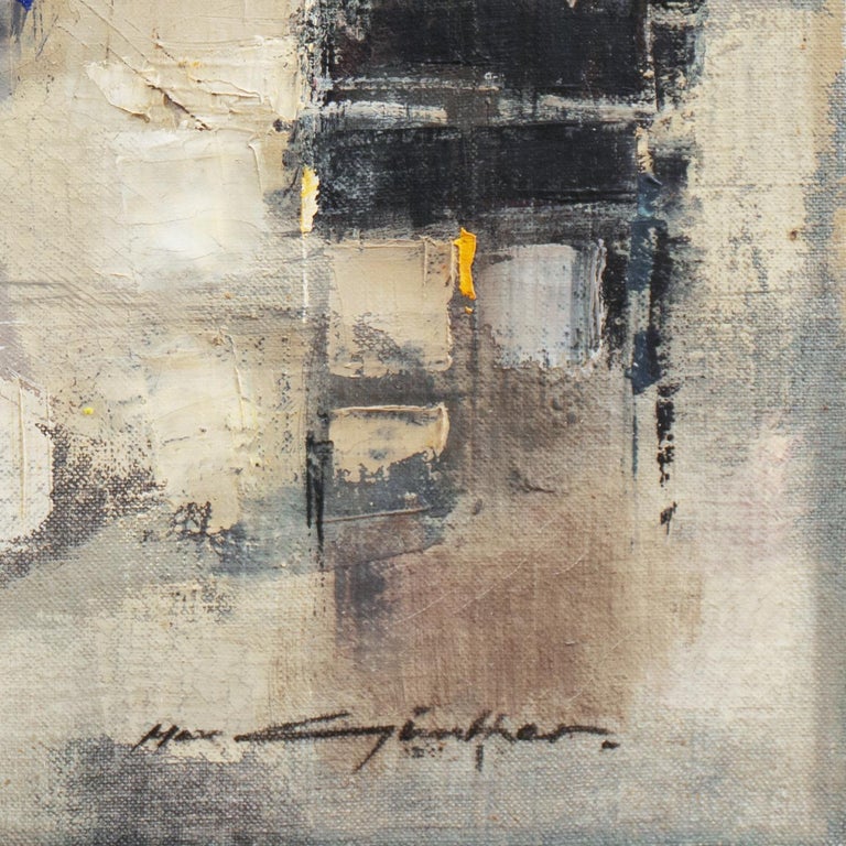 Max Gunther - 'Abstracted Cityscape', Modernist Abstract Oil, David ...