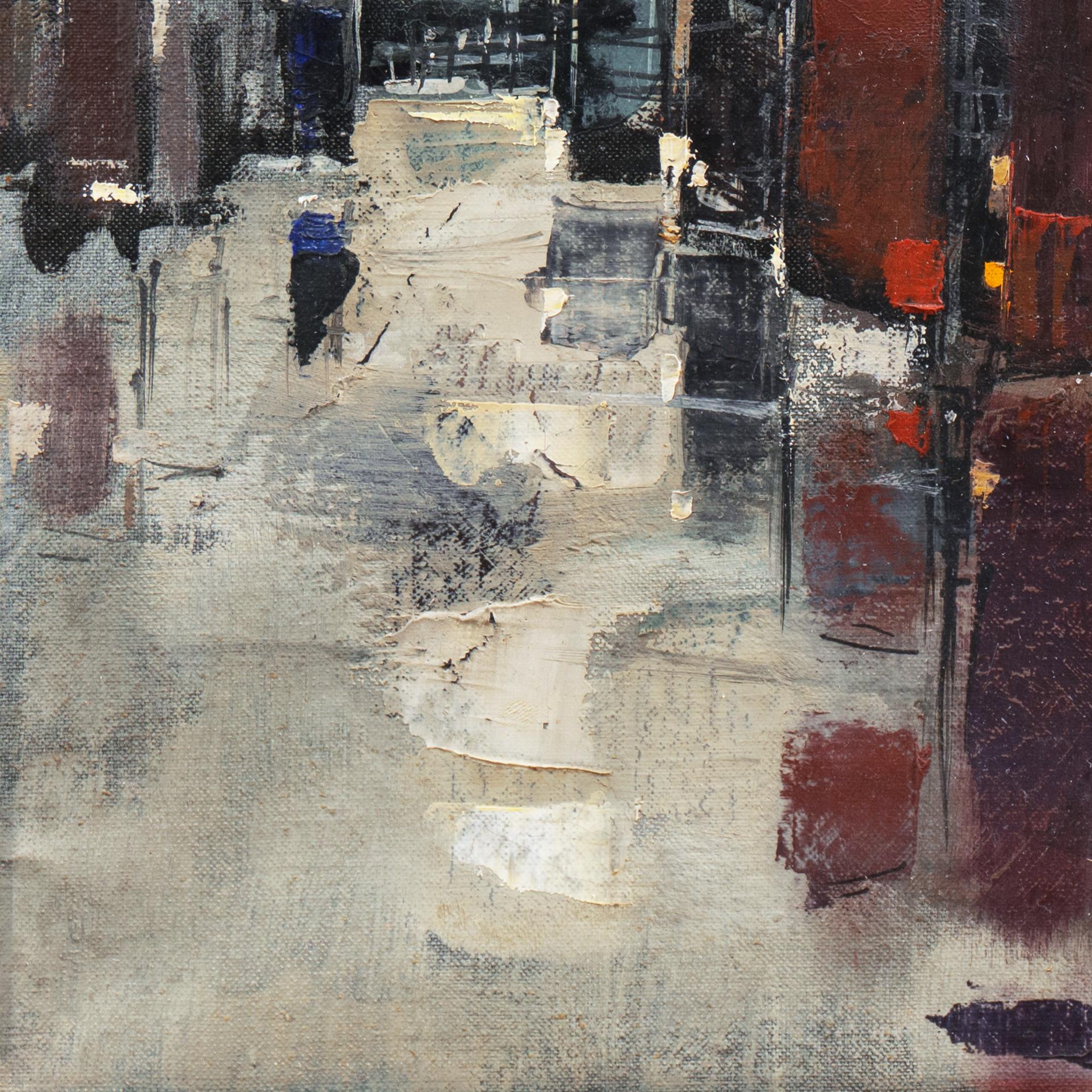 Max Gunther - 'Abstracted Cityscape', Modernist Abstract Oil, David ...
