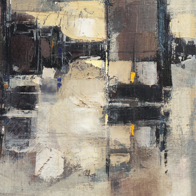 Max Gunther - 'Abstracted Cityscape', Modernist Abstract Oil, David ...