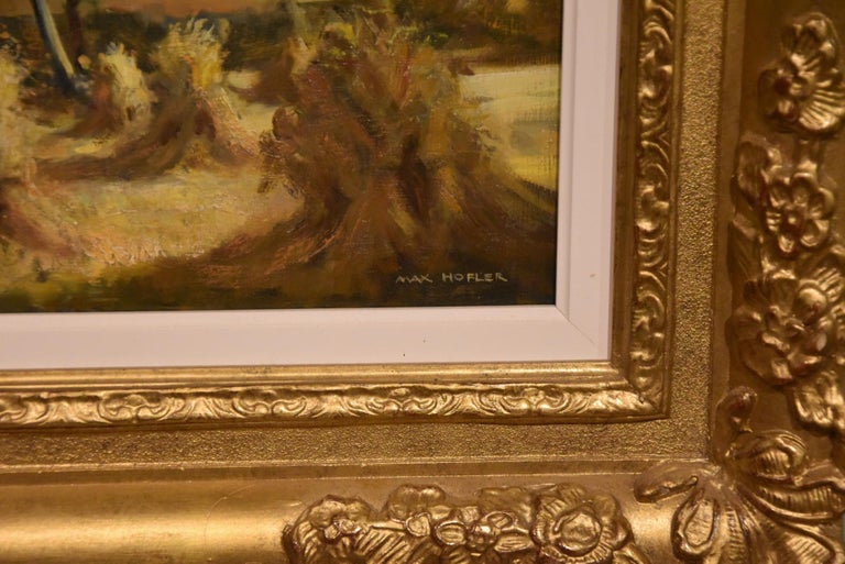 Max Hofler - Oil Painting by Max Hofler "Gathering the Harvest" For ...
