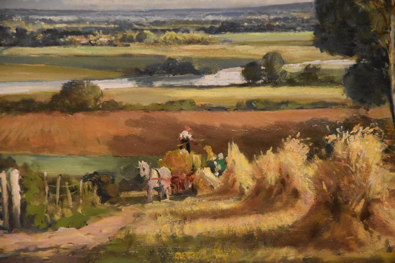 Max Hofler - Oil Painting by Max Hofler "Gathering the Harvest" For ...