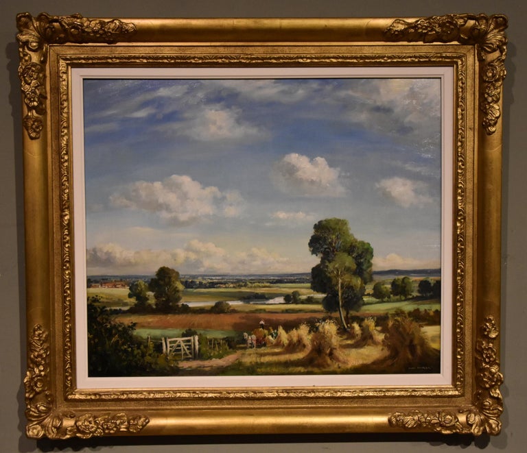 Max Hofler - Oil Painting by Max Hofler "Gathering the Harvest" For ...