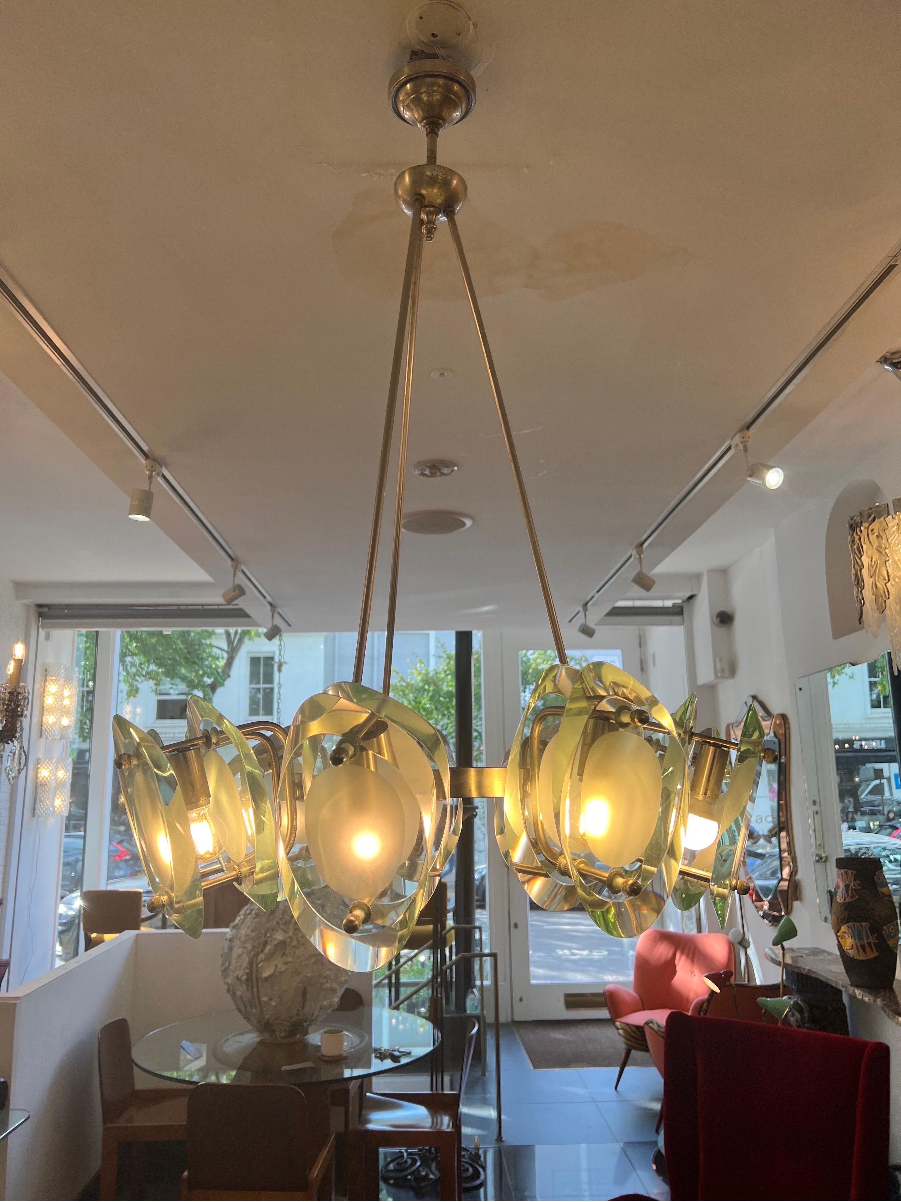 Max Ingrand Ceiling Light Model 2088 For Sale at 1stDibs