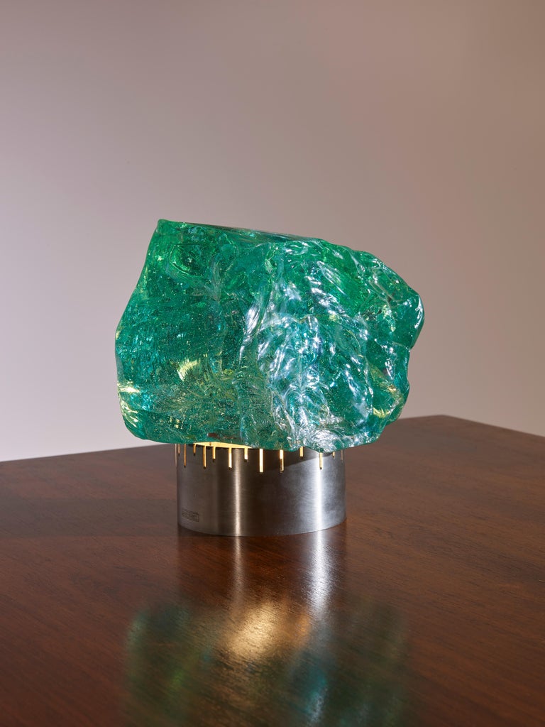 Max Ingrand Chiselled Glass Table Lamp for Saint Gobain, 1960s For Sale ...
