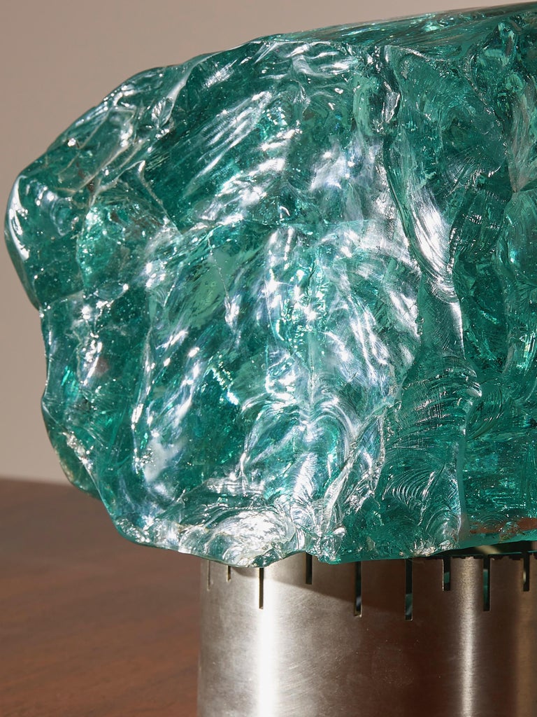 Max Ingrand Chiselled Glass Table Lamp for Saint Gobain, 1960s For Sale ...