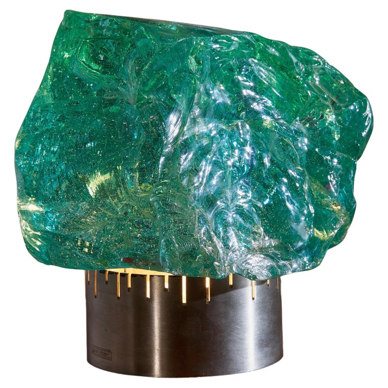 Max Ingrand Chiselled Glass Table Lamp for Saint Gobain, 1960s For Sale ...