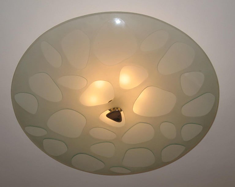 Max Ingrand for Fontana Arte Ceiling Lamp, Milano, 1950s at 1stDibs