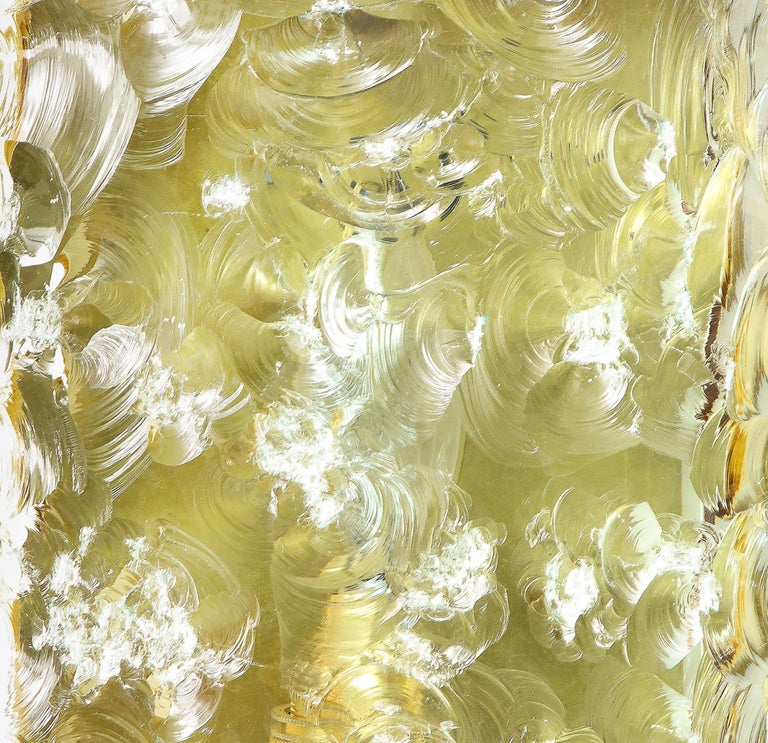 Max Ingrand for Fontana Arte Rare Pair of Chiseled Glass Sconces Model ...
