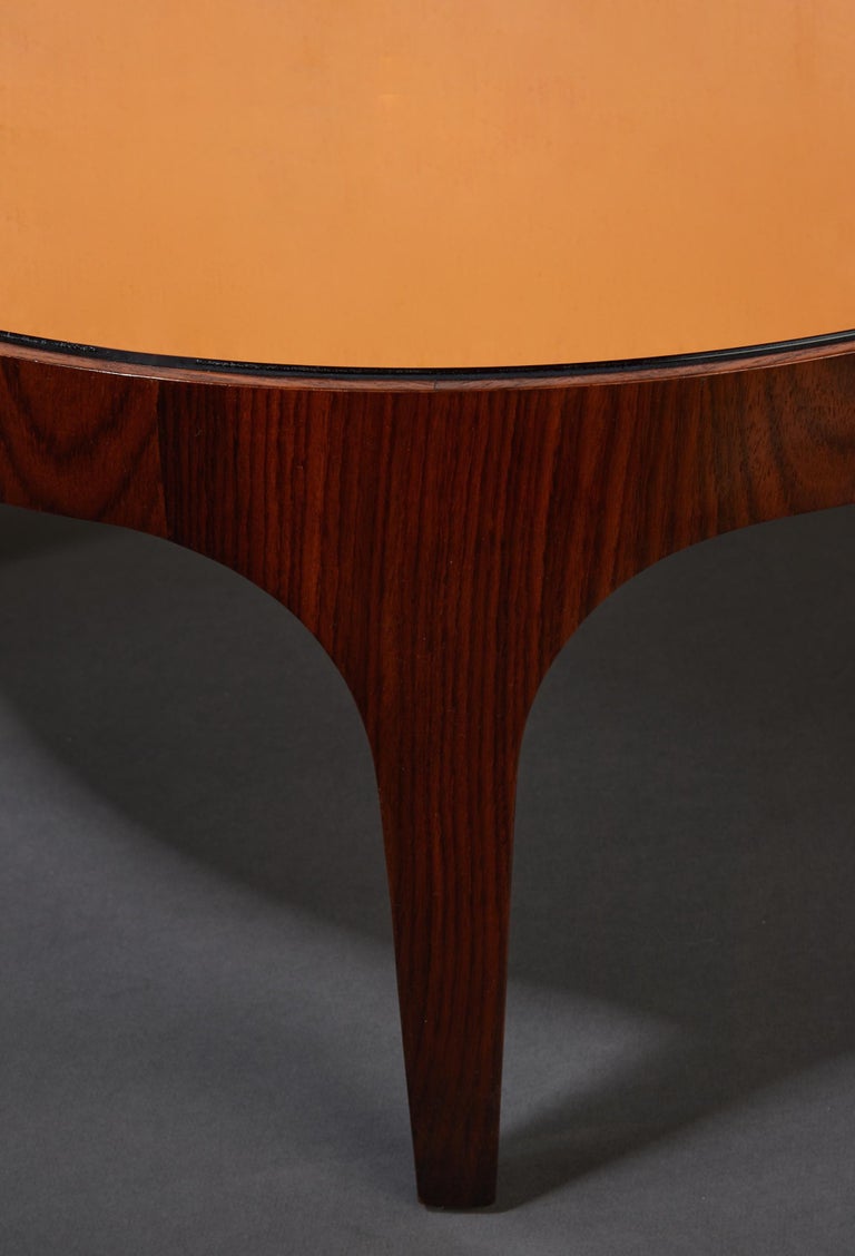 Max Ingrand for Fontana Arte Wood Coffee Table with Mirrored Top, Italy ...