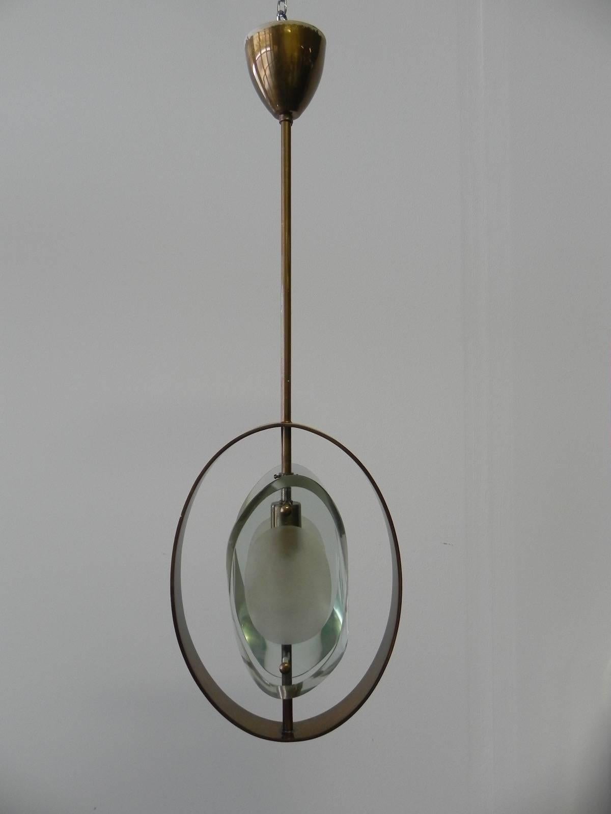 Max Ingrand Pendant Ceiling Lamp 'Model 1933' for Fontana Arte, 1961 at ...