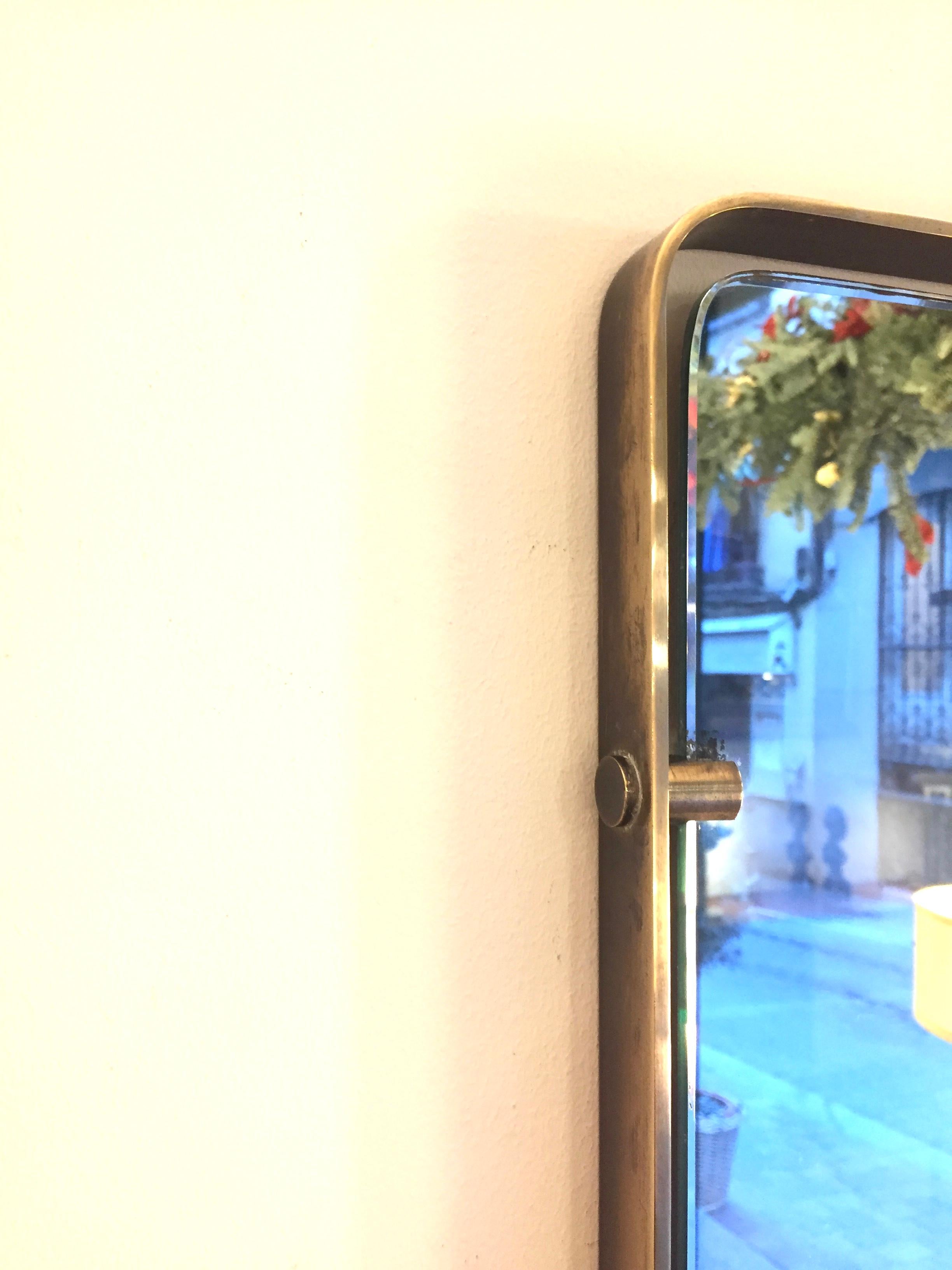 Max Ingrand Rectangular Murano Glass Mirror for Fontanaarte, 1950 at ...