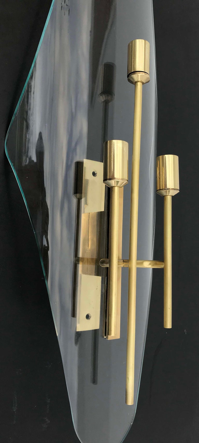 Max Ingrand Style Glass Sconce For Sale at 1stDibs