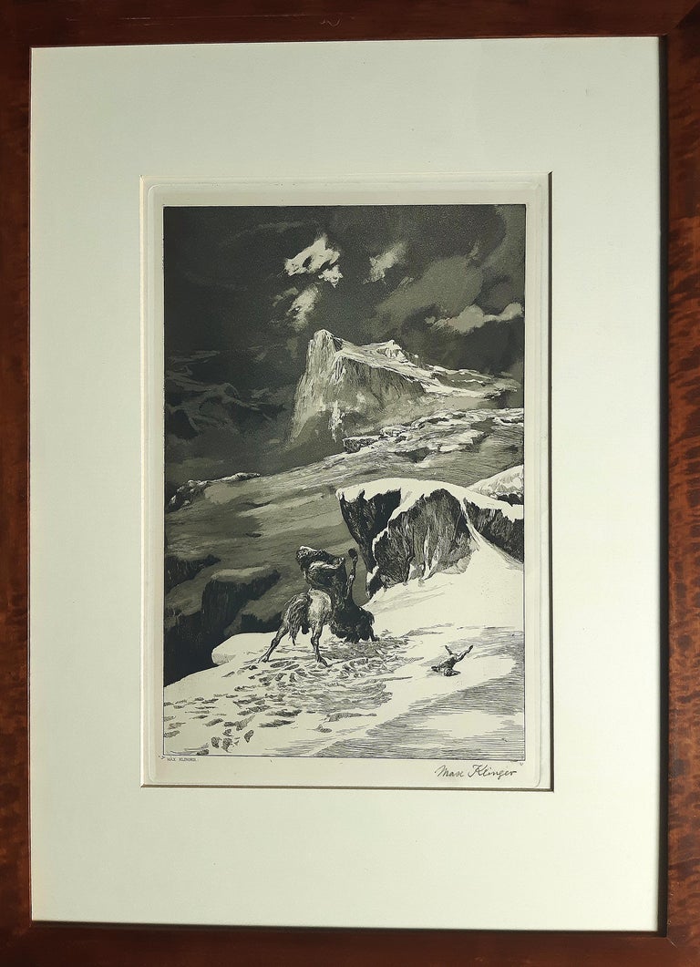 Max Klinger - Kämpfende Kentauren - Original Etching by M. Klinger ...