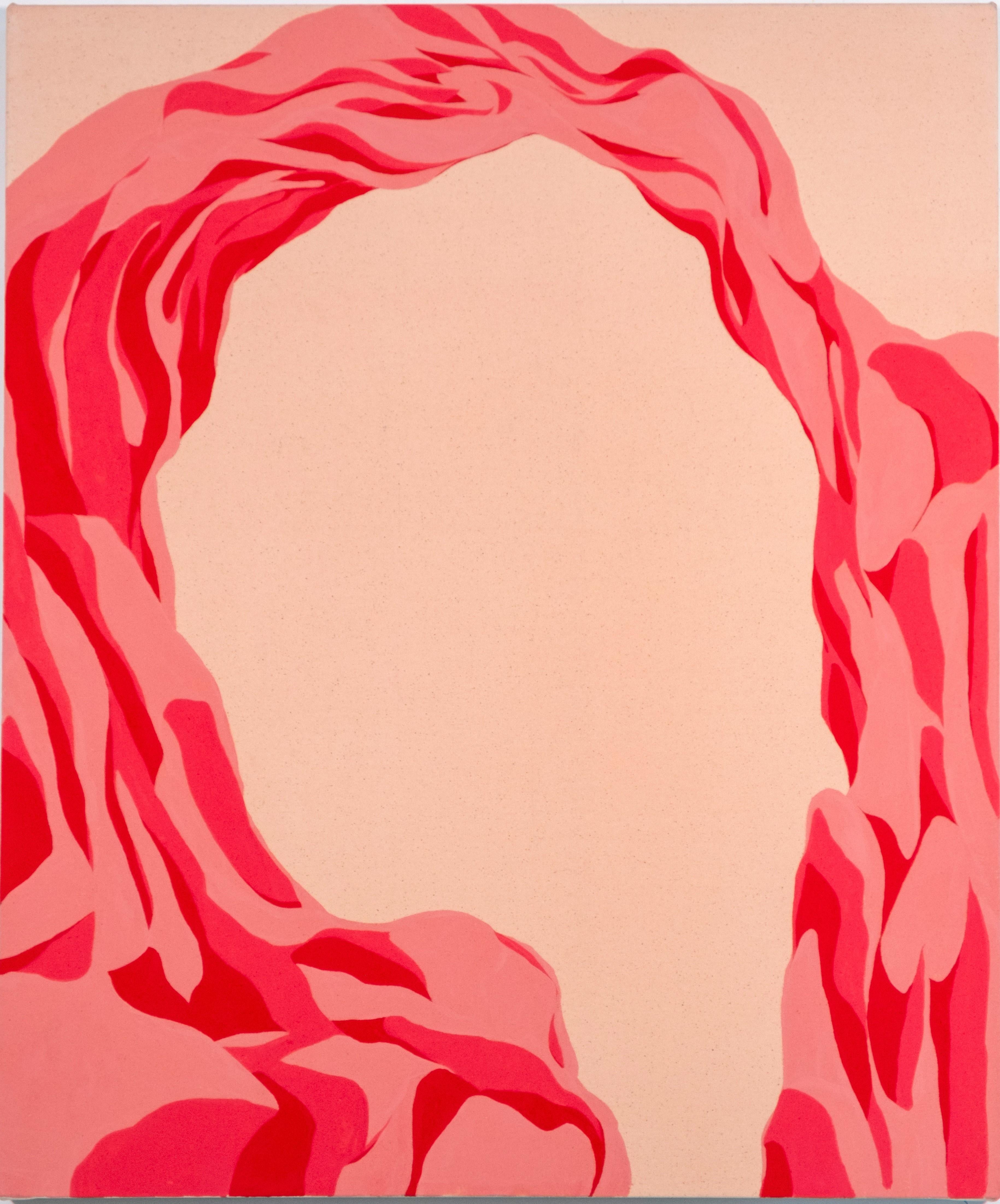 Max Kremer - "Arch" Contemporary Colorful Pink Toned Geometric Abstract ...