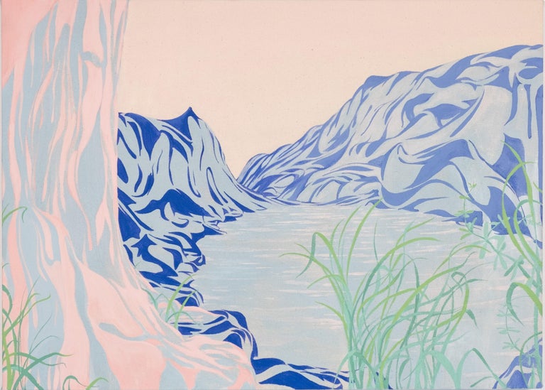 Max Kremer - "Morning" Contemporary Colorful Pastel Geometric Abstract ...