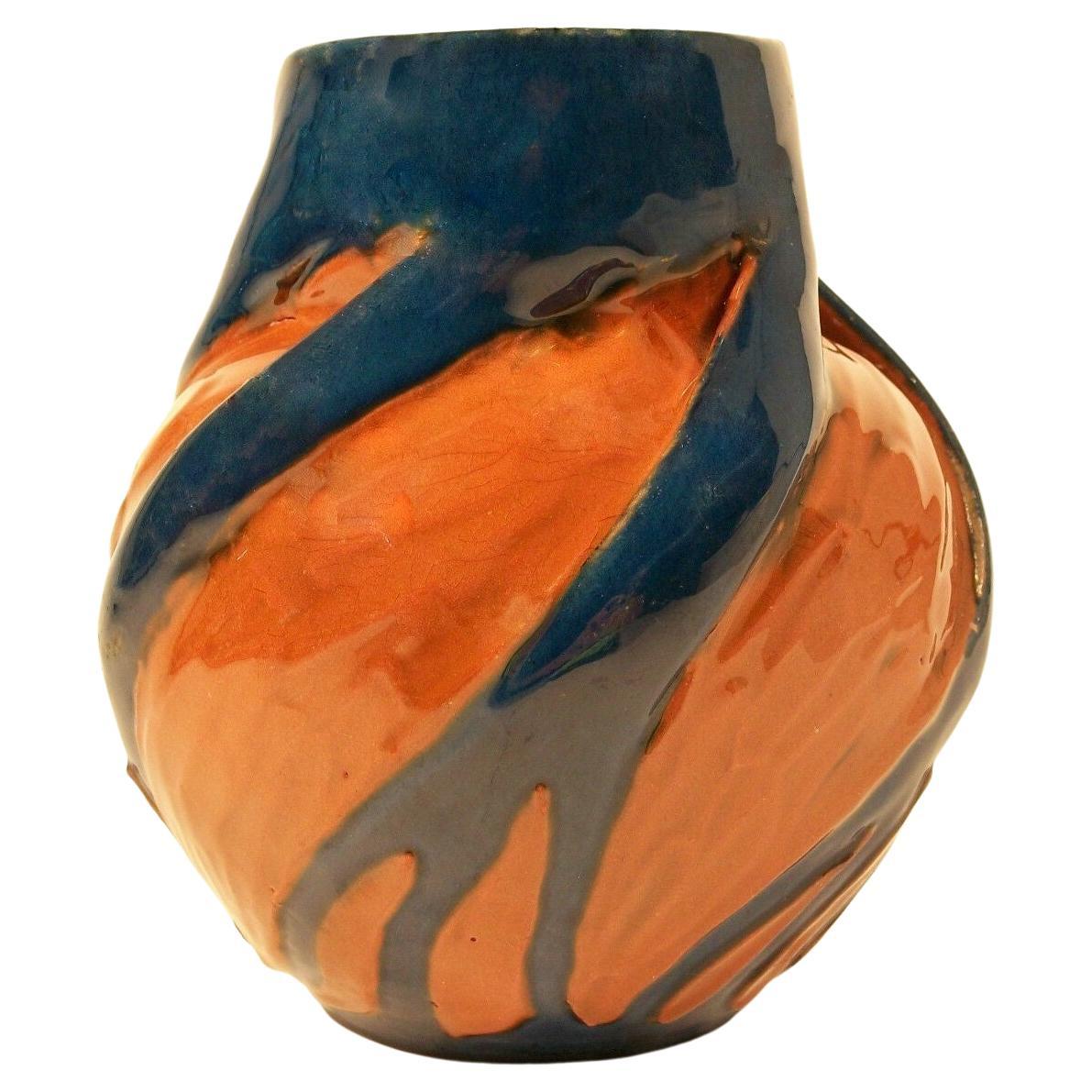 Riessner, Stellmacher and Kessel, Art Nouveau Sunflower Vase, Austria ...