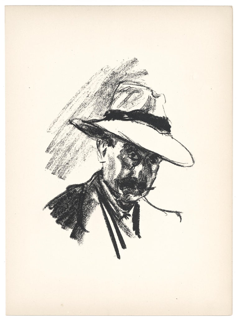Max Liebermann - "Self Portrait" original lithograph For Sale at 1stDibs