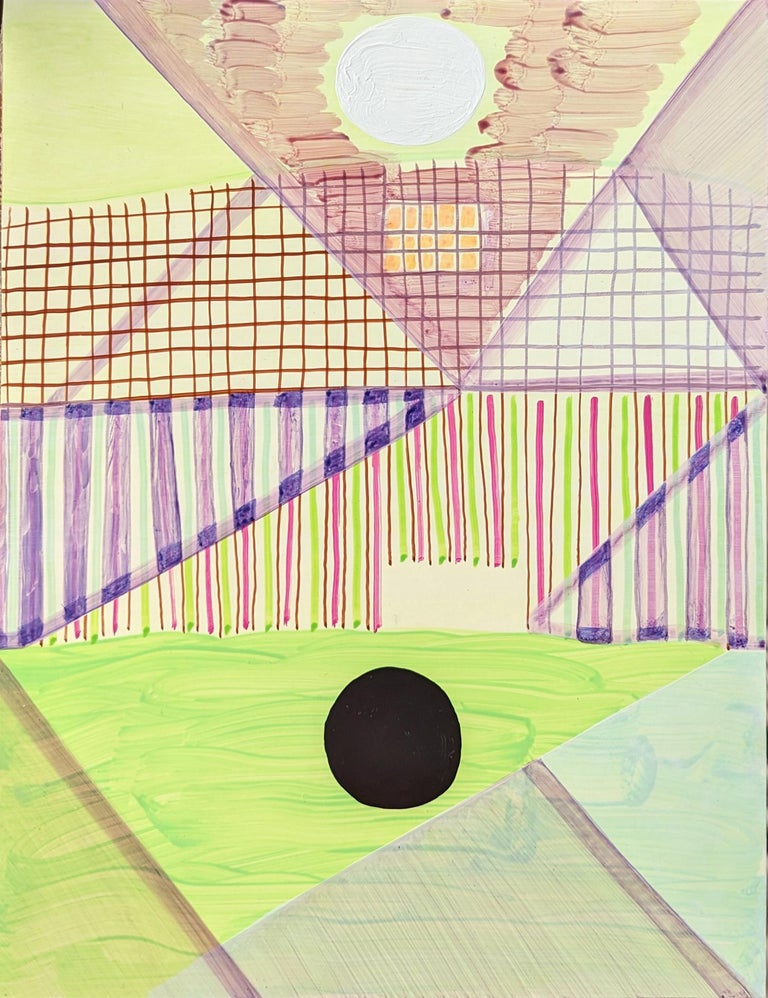 Max Manning - “Untitled (PPR400)” Contemporary Abstract Colorful Pastel ...