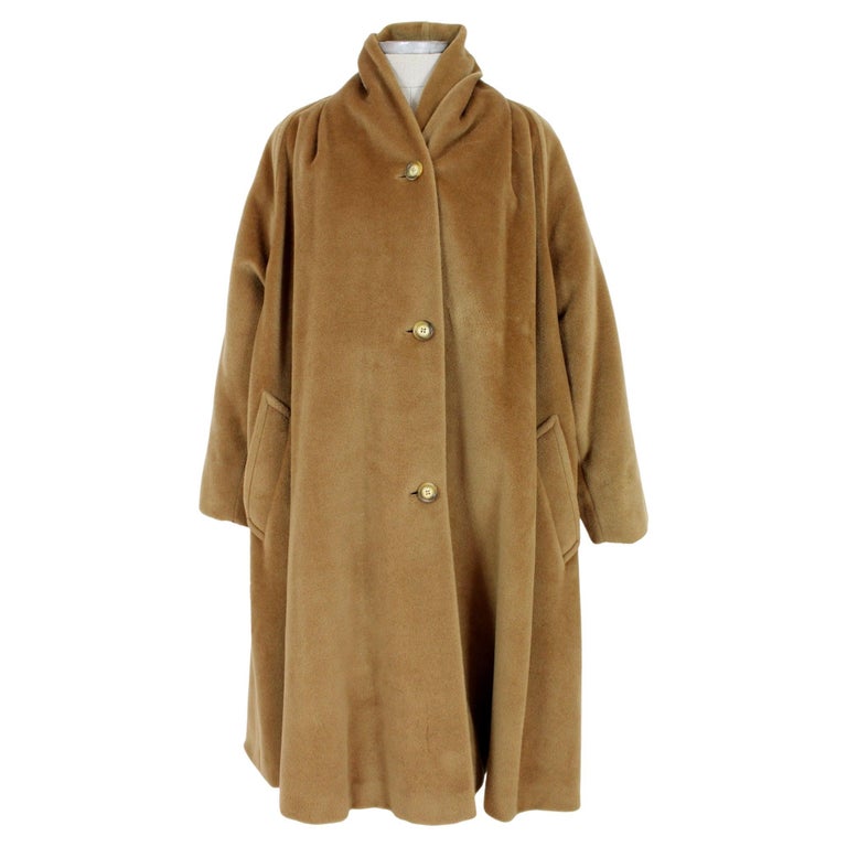 Max Mara Beige Wool Vintage Maxi Coat at 1stDibs