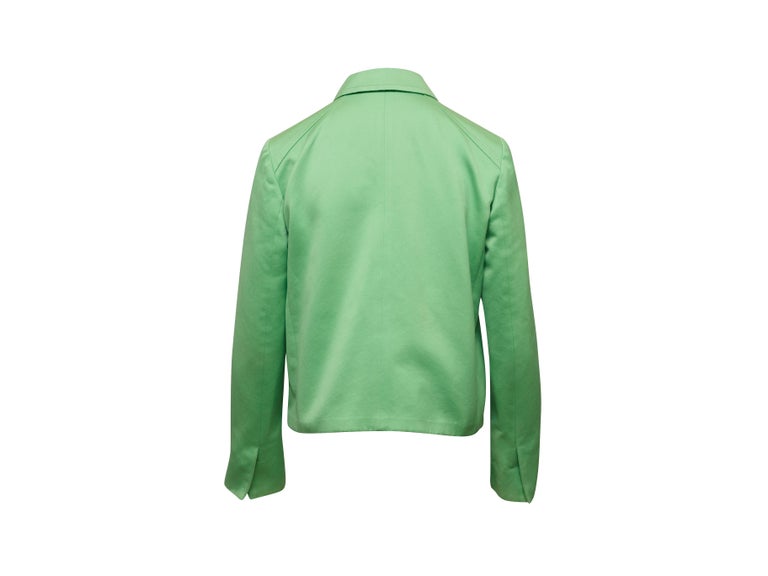 Max Mara Green Double-Breasted Jacket For Sale at 1stDibs