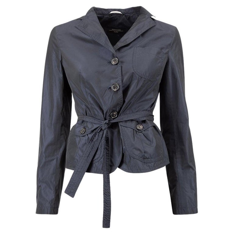 Max Mara Women's Weekend Max Mara Navy Belted Utility Jacket For Sale ...