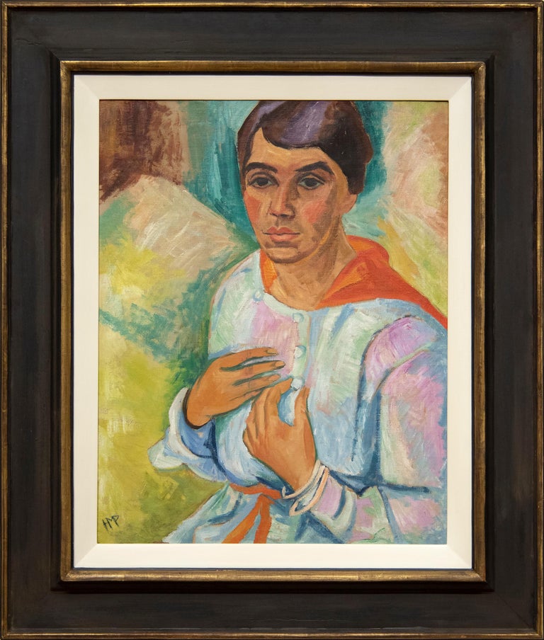 Max Pechstein - Damenbildnis (Charlotte Pechstein) (Portrait of a Lady ...