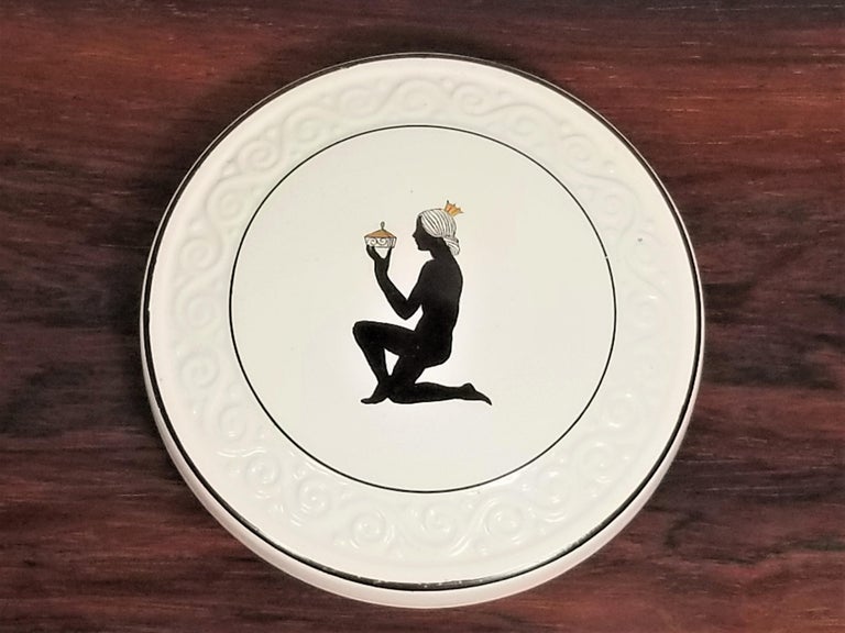Max Roesler Rodach Deutschland Art Deco Porzellan überdachte Schale im ...
