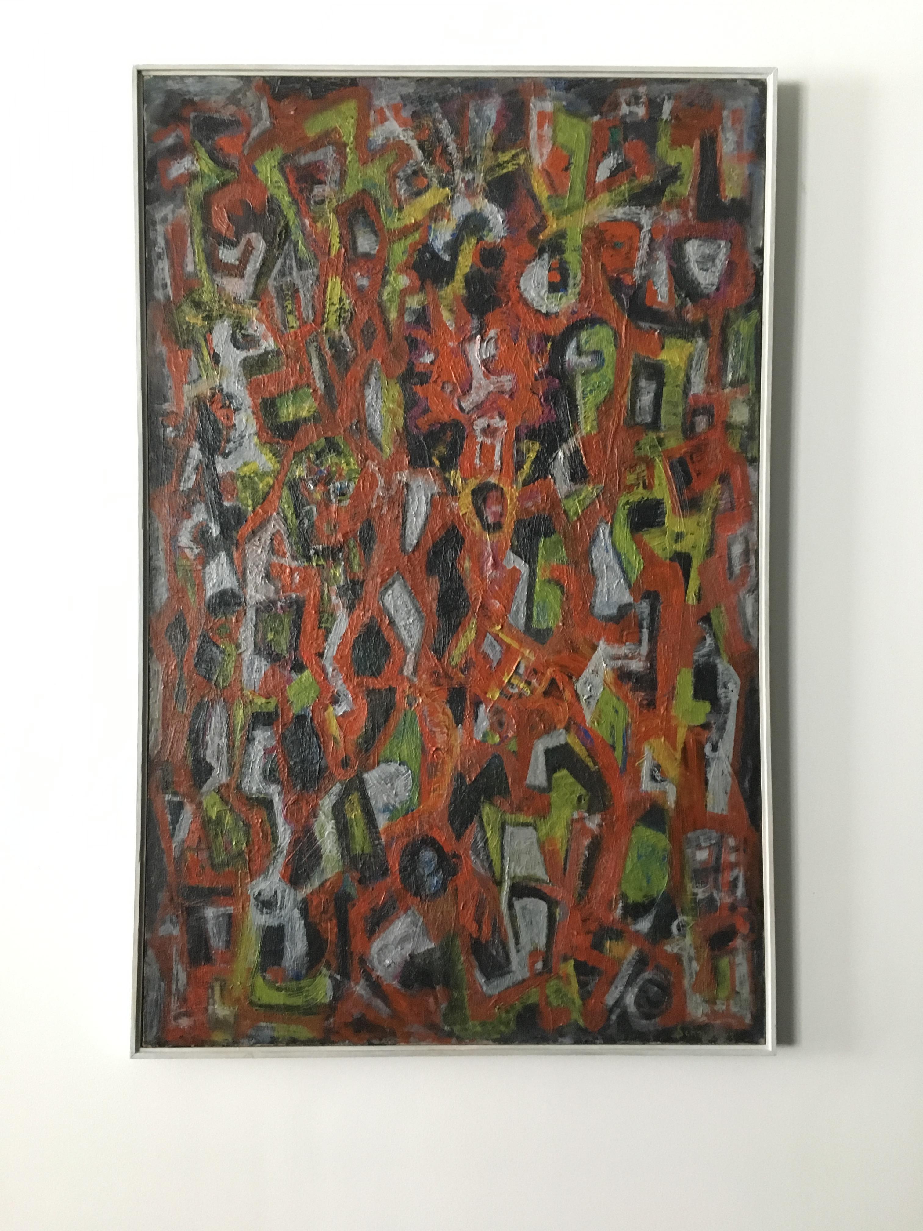 Max Schnitzler - #2 (5) Abstract Oil Painting by Max Schnitzler For ...