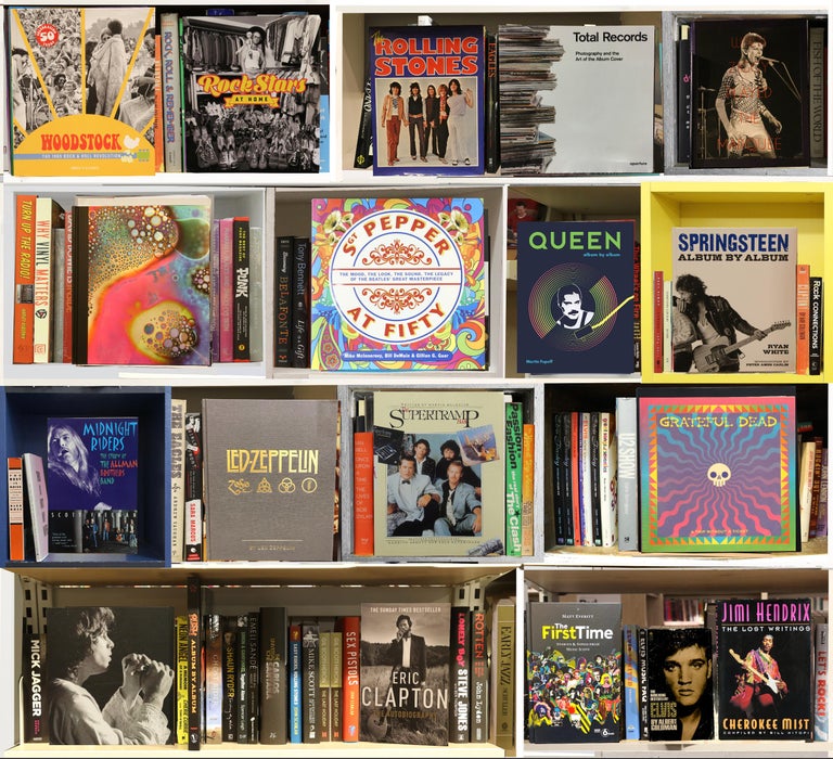 Max Steven Grossman - Rock Music BookScape Colorful Photograph Limited ...