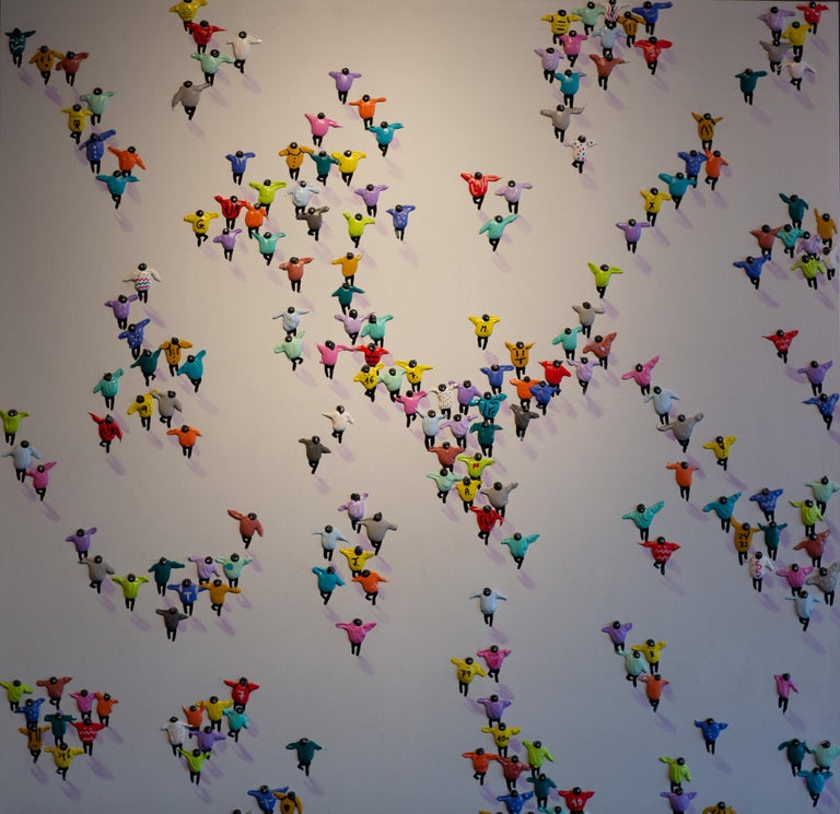 Max Todd - 'Lets get it Together' Contemporary Colourful Figurative ...