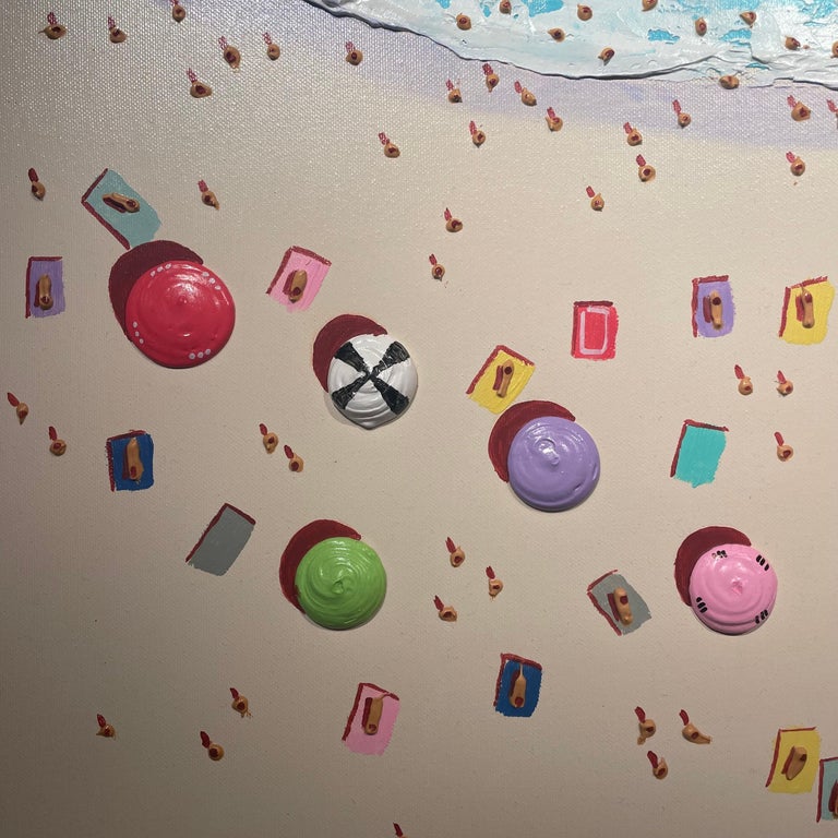 Max Todd - 'Surfs Up' Contemporary Colourful 3D Painting of the sea ...