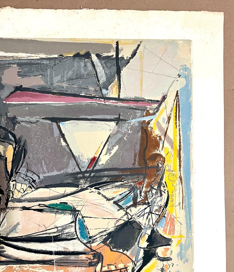 Max Weber - American Modernist Cubist Lithograph Screenprint "Reclining ...