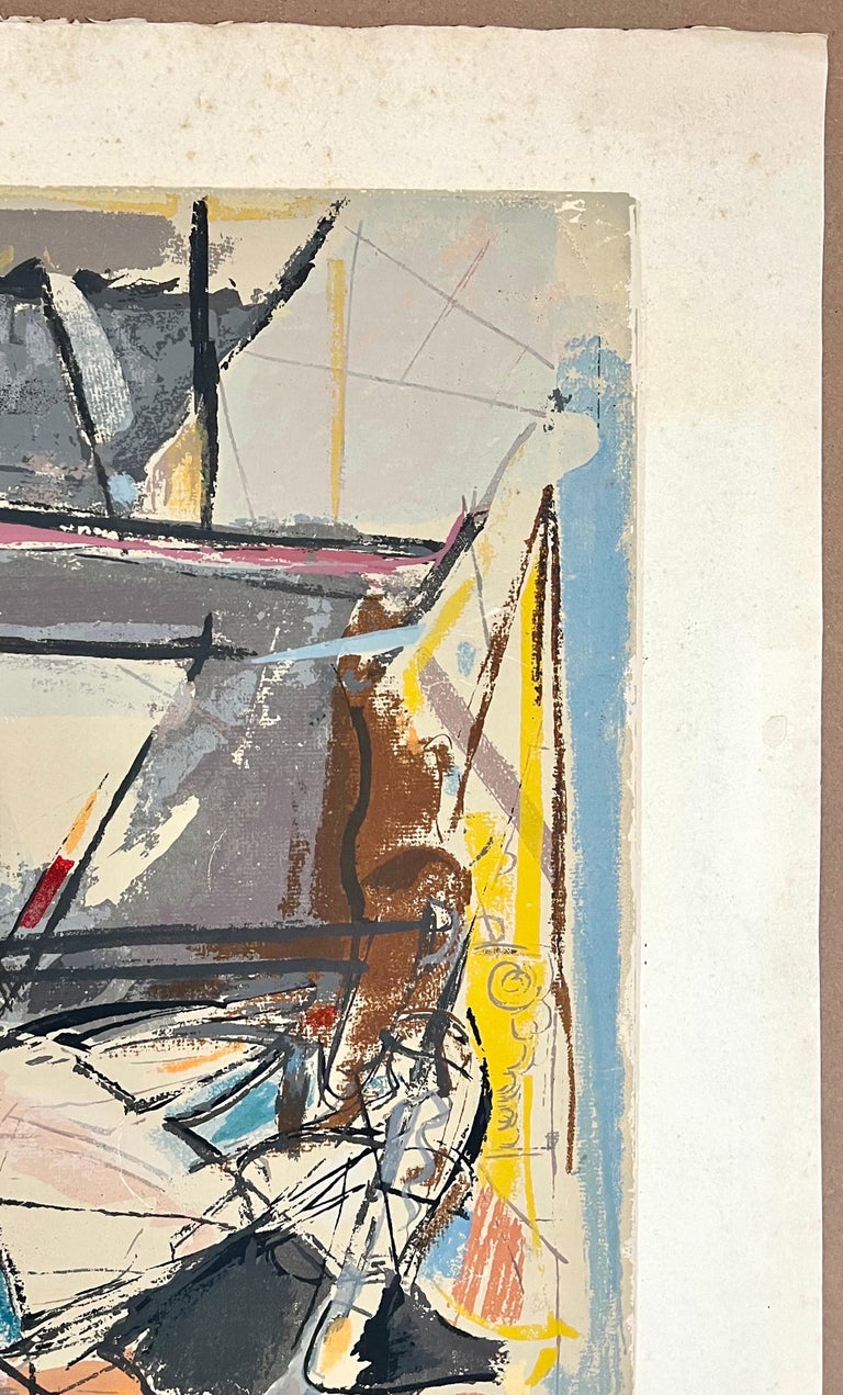 Max Weber - American Modernist Cubist Lithograph Screenprint "Reclining ...