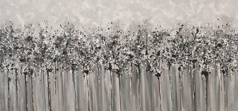 Max Yaskin - Â« Gray Forest Â» by M.Y., Painting, Acrylic on Canvas For ...